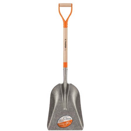 Lopata lata classic, cu coada scurta din lemn si maner d, L 112 cm ...