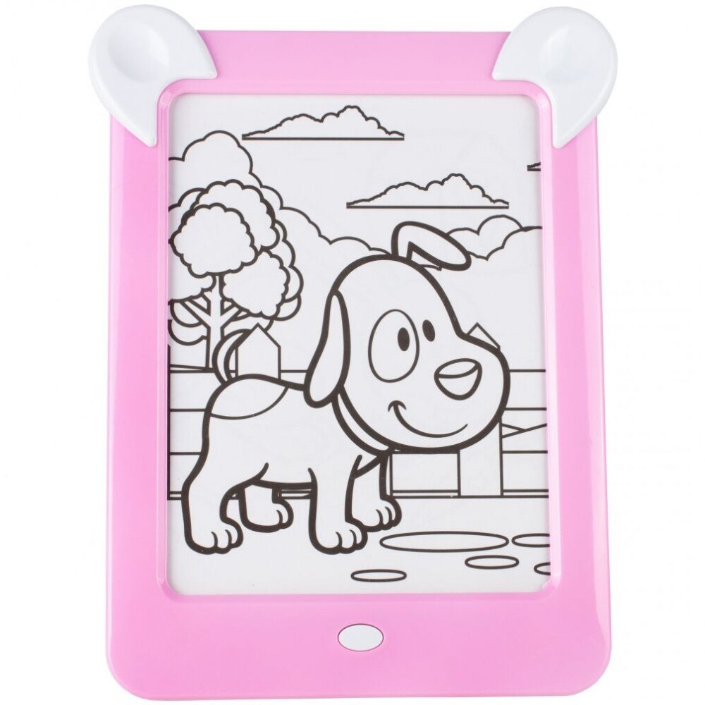 Tabla magica pentru desen cu lumina LED Roz - eMAG.ro