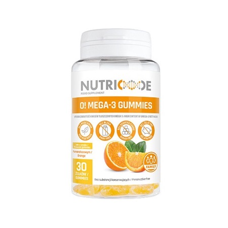 Supliment alimentar, FM Nutricode O! Mega-3 gummies, 30 de jeleuri ...