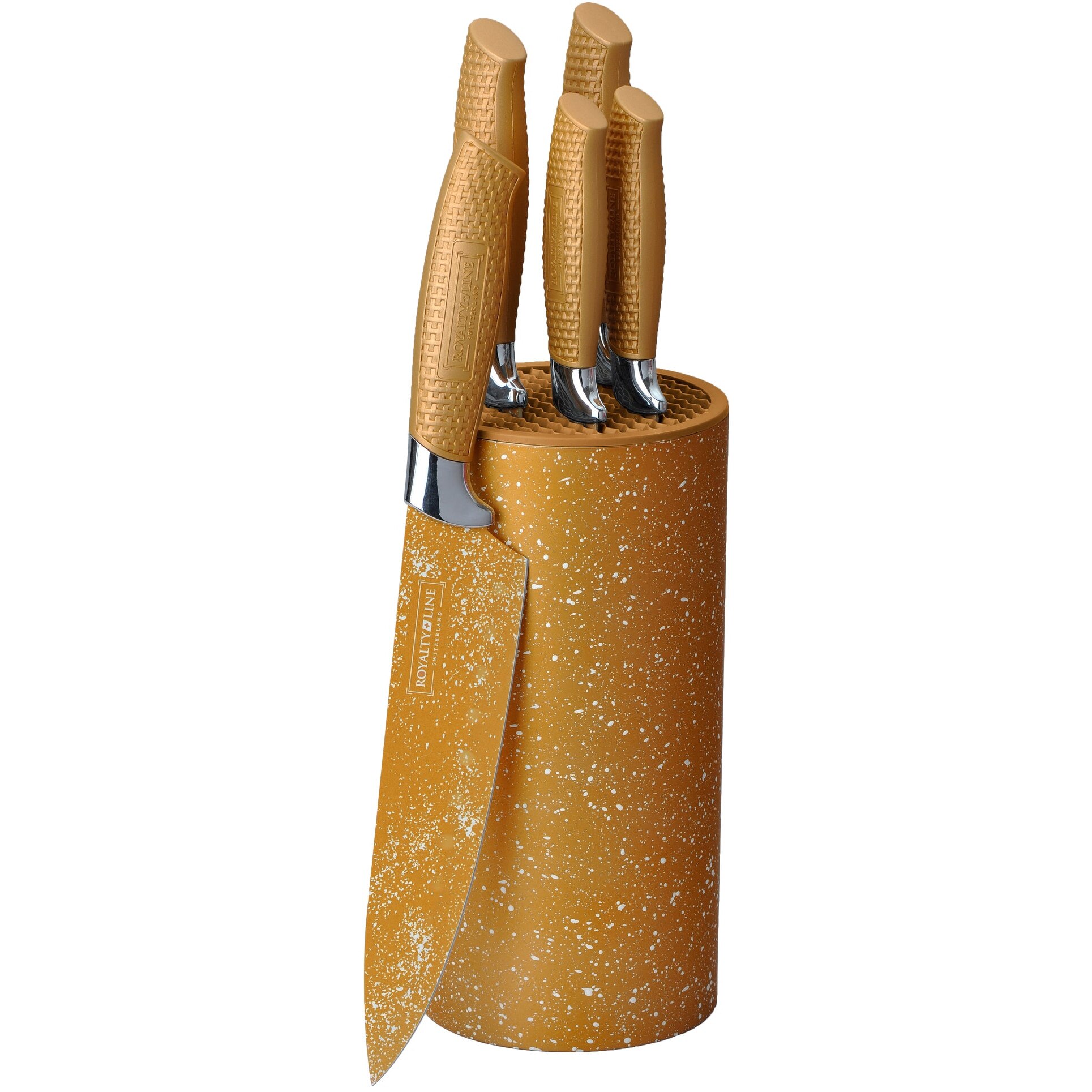 Set cutite din inox,acoperire din marmura,Royalt line,6 piese - eMAG.ro