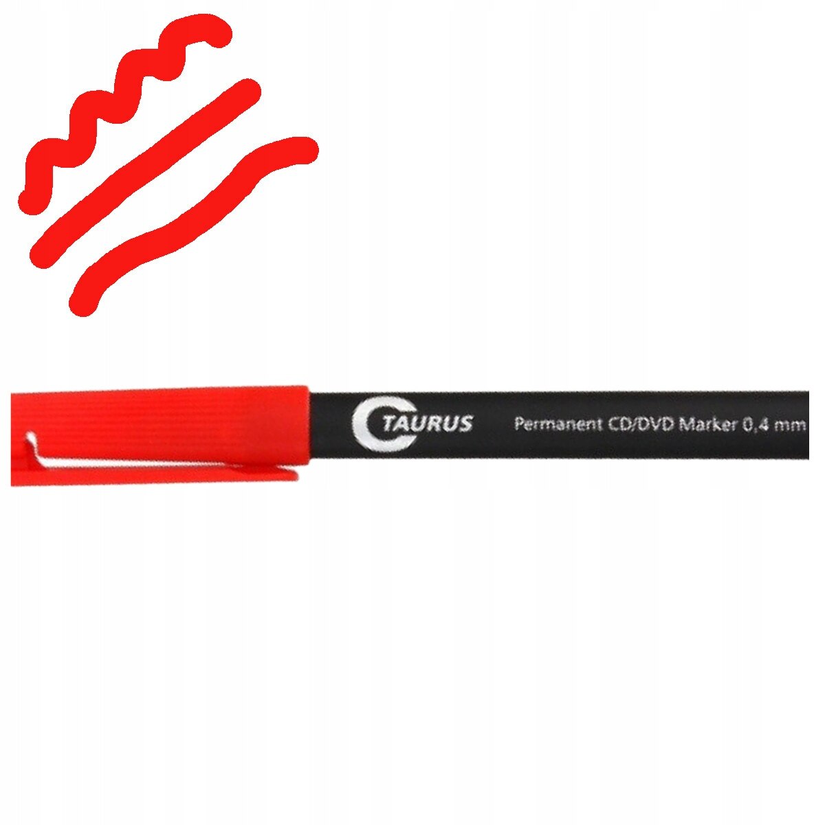 Marker permanent, Taurus, Rosu - eMAG.ro