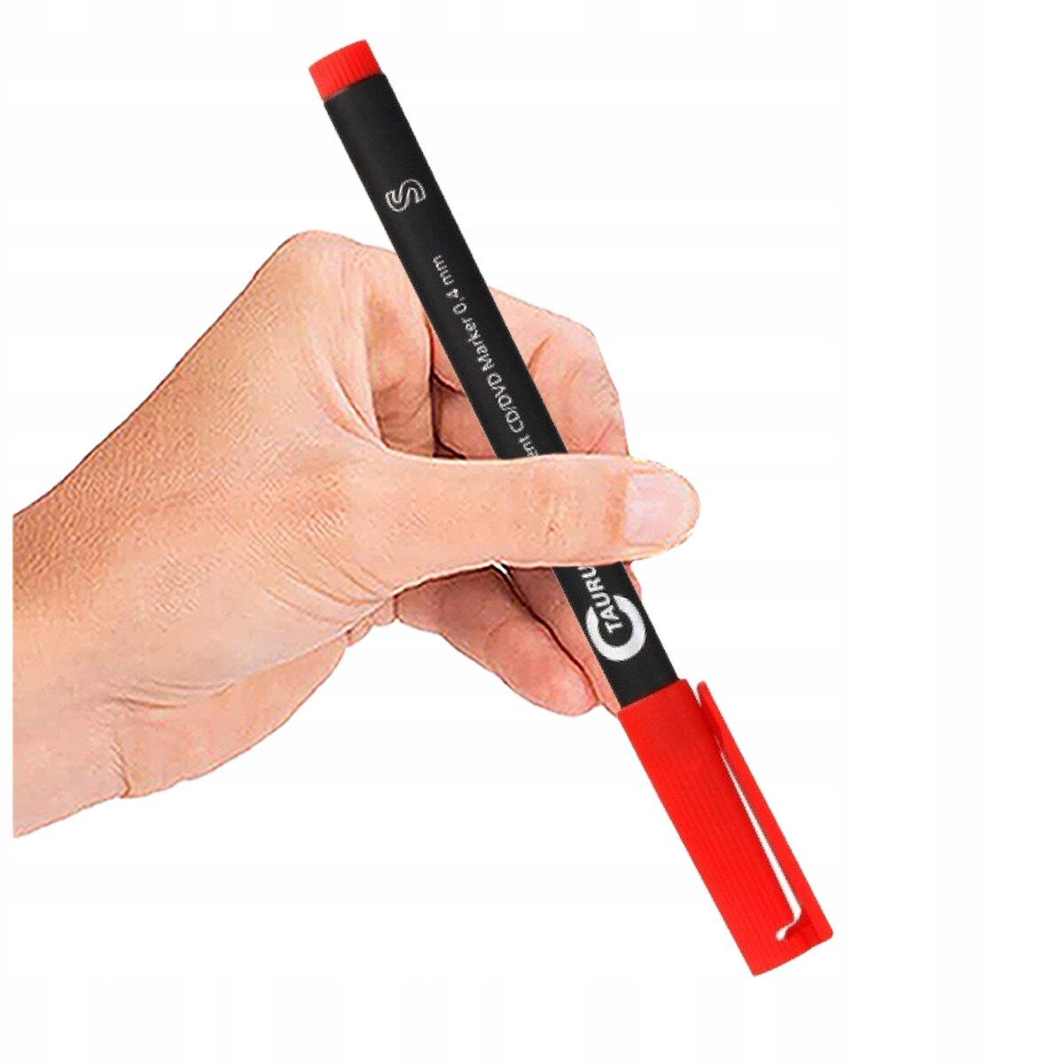 Marker permanent, Taurus, Rosu - eMAG.ro