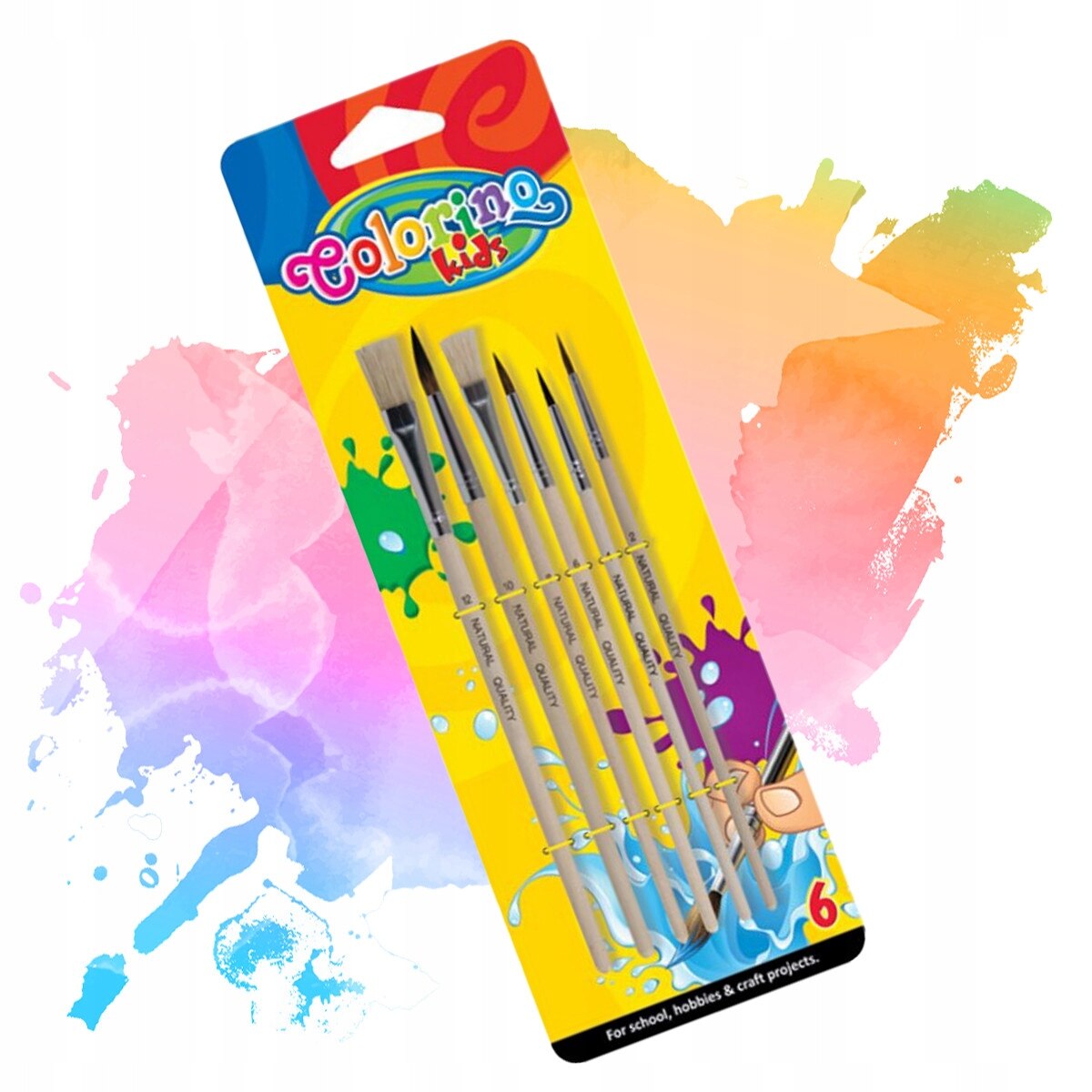 Set pensule pentru colorat, Colorino Kids, Maro - eMAG.ro