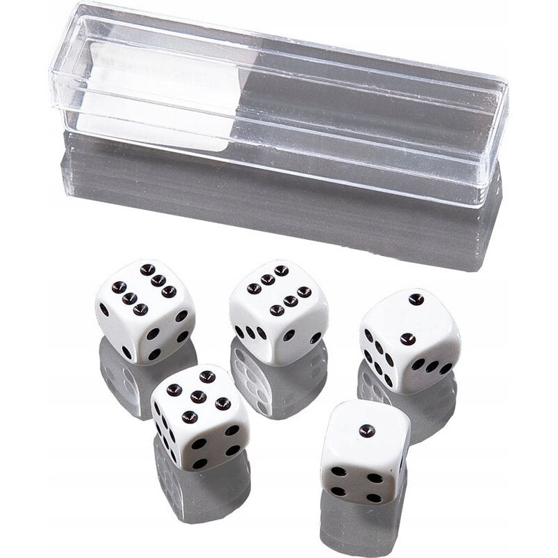 Set 5xzaruri, Bantex, 16mm, Alb - eMAG.ro