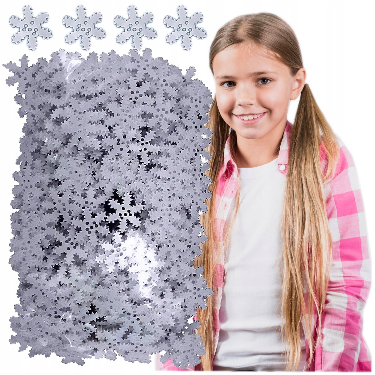 Set fulgi de nea decorativi, DO&DECO, 14 g, Gri - eMAG.ro