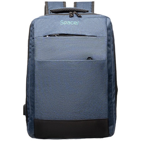 Rucsac New York pentru notebook, Spacer, 17", compartiment laptop si ...