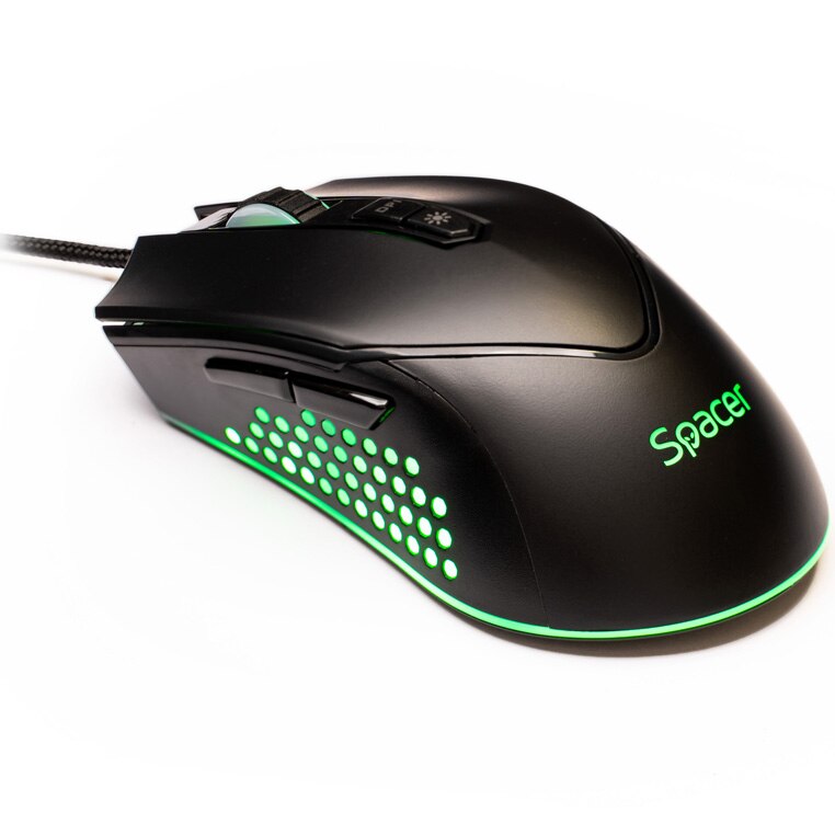 Mouse Alien Nova, Spacer, gaming, cu fir, USB, optic, rezolutie ...