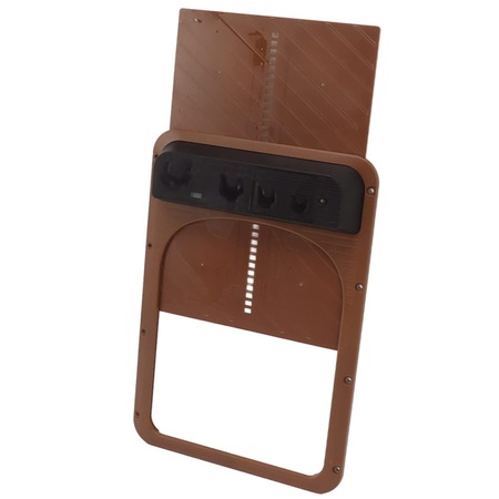 Usa automata pentru gaini, Plastic, Maro - eMAG.ro