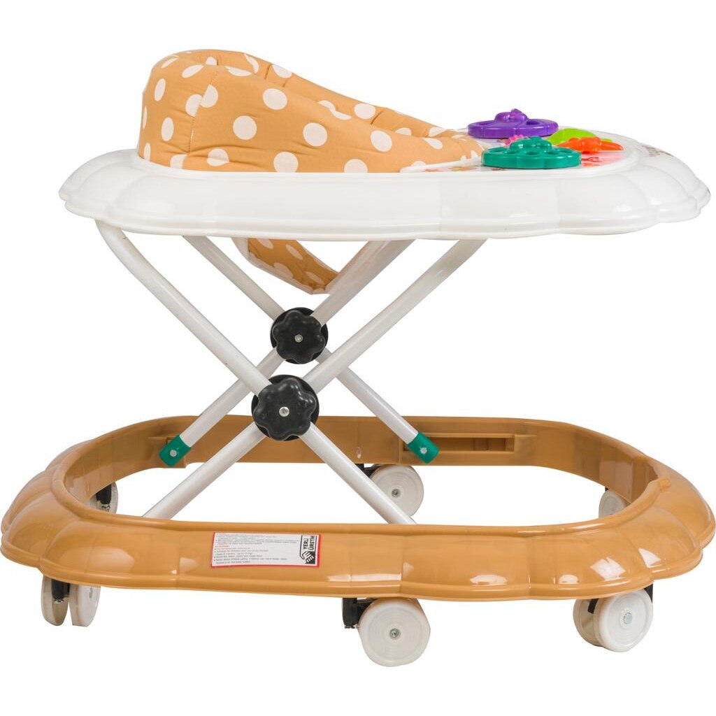 Premergator pentru copii, Enhos Toys, 6 roti, 50 x 50, Crem - eMAG.ro