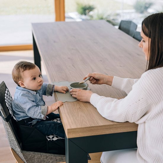 Inaltator scaun masa portabil 2 in 1, Fold and Go, FreeON, Black and ...