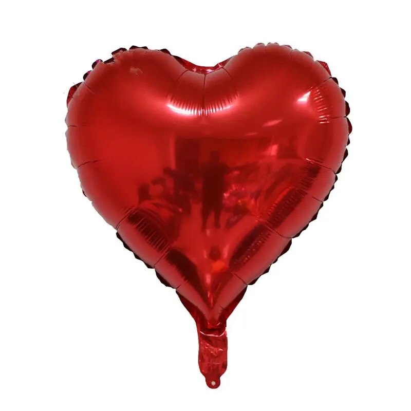 Balon in Forma de Inima, 45 cm, Foliu de Aluminiu, Culoare Rosu - eMAG.ro