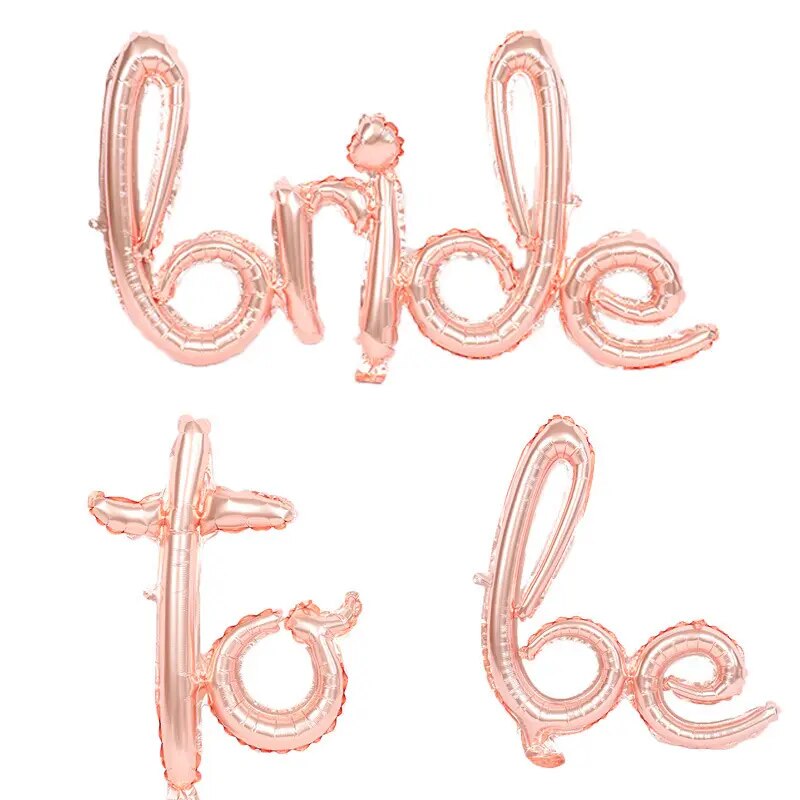 Set 3 baloane BRIDE TO BE, Rose gold, 132cm x 40 cm - eMAG.ro