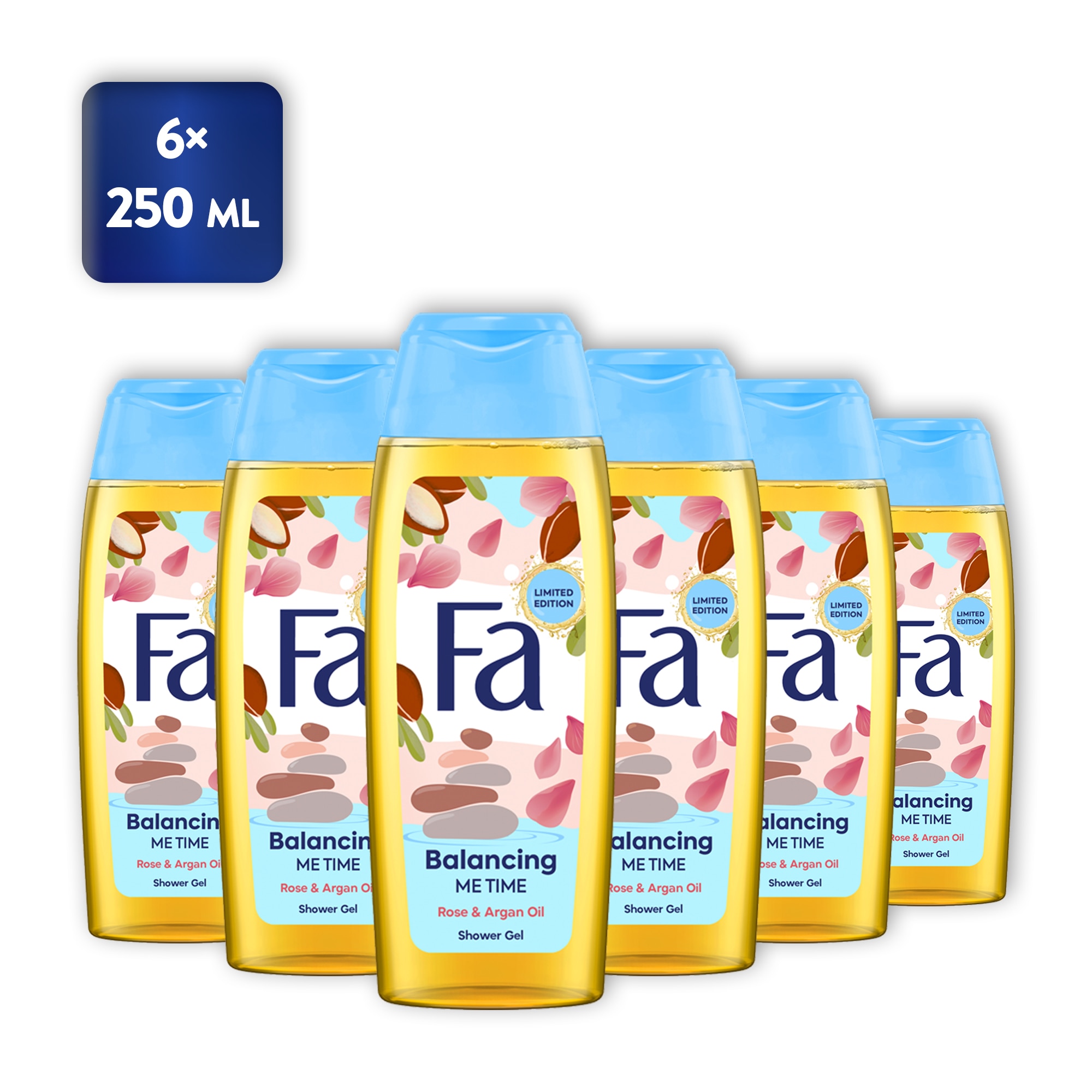 Fa Balancing Me Time tusfürdő rózsa és argán olaj illattal, 6x250 ml ...