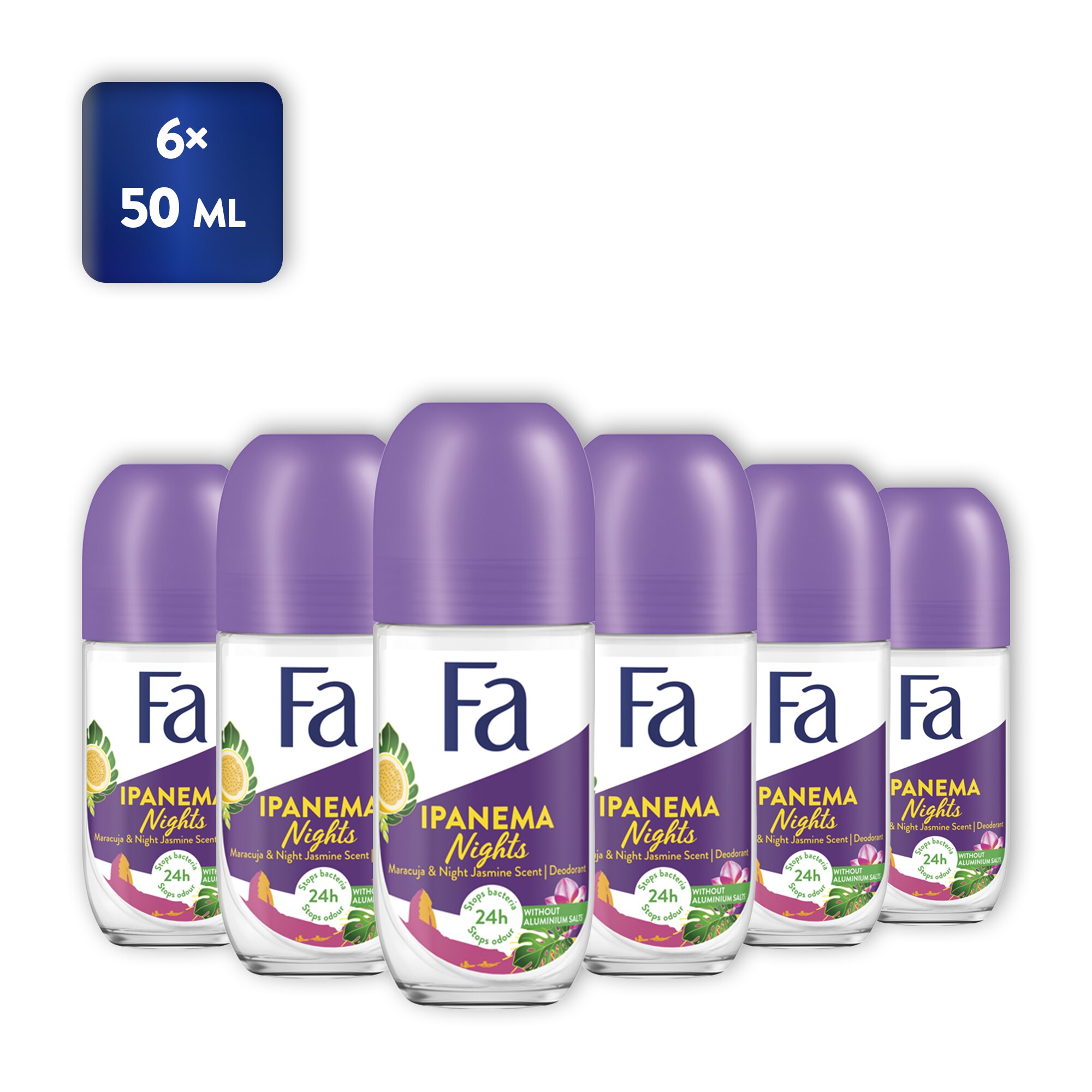 Fa Ipanema Nights golyós dezodor, 6x50 ml - eMAG.hu