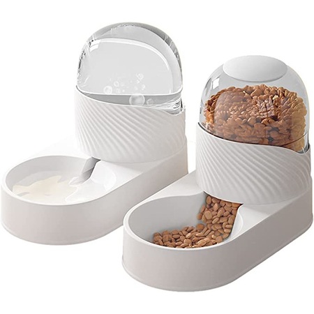 Комплект автоматичен диспенсър BYONDSELF, За вода и храна, 3.8L, Бял ...