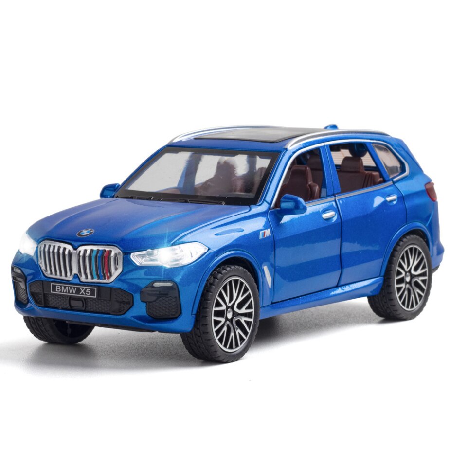Masina BMW X5, Metal, 6 ani+, 15 cm, Albastru - eMAG.ro