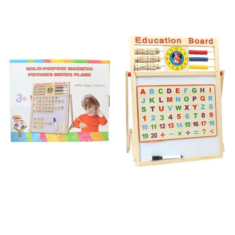 Tabla educativa cu numaratoare, ceas si tabla de scris, jucarie ...