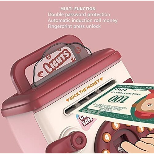 Pusculita interactiva pentru copii cu functie ATM si cod Pin tip Banca ...