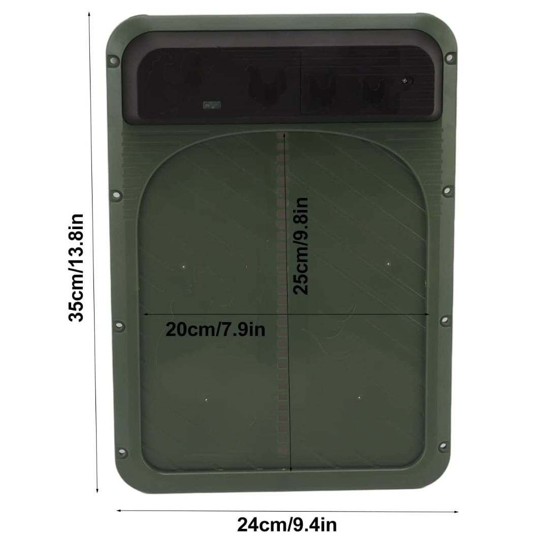 Usa automata pentru cotet gaini, Plastic, Verde - eMAG.ro