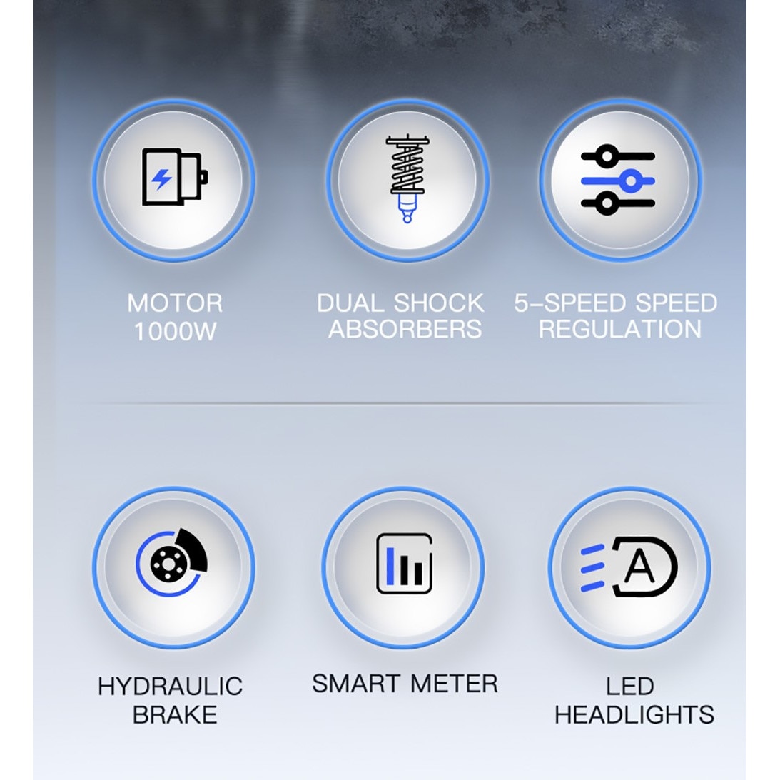Elektromos kerékpár BURCHDA R5 PRO, Összecsukható, 48V, 15AH, 1000W, 50 ...
