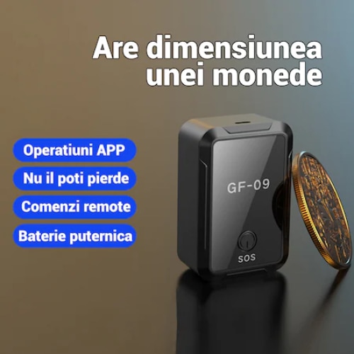GPS Tracker GF09 pentru localizare autoturism, batrani si copii ...