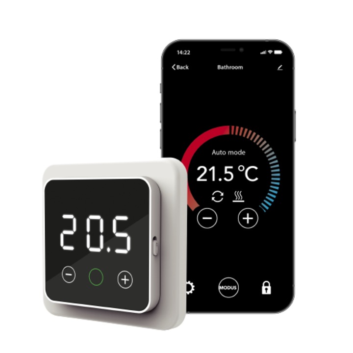 Kit incalzire in pardoseala pentru parchet 20m² - 2400W, montaj sub ...