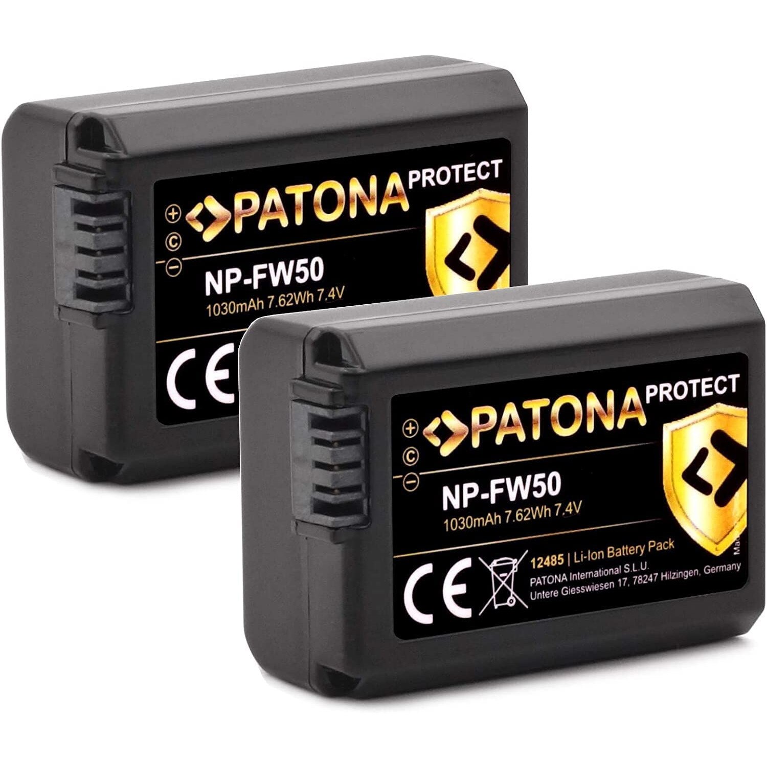 Pachet Incarcator Dual LCD PD Performance, 2x Acumulator Patona Protect NP-FW50 cu senzor NTC si ...