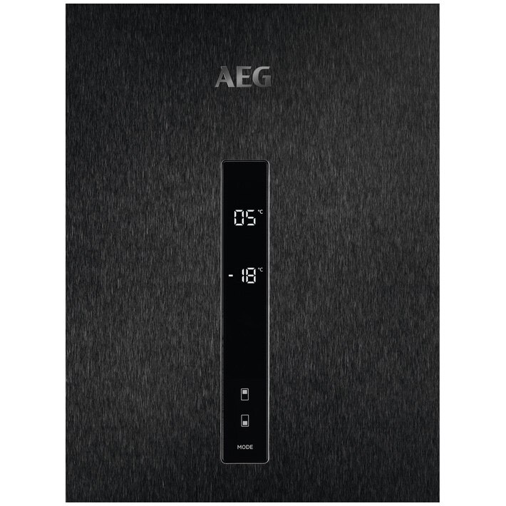 Хладилник с фризер AEG RCB736E7MB, 366 л, No Frost, LCD екран ...