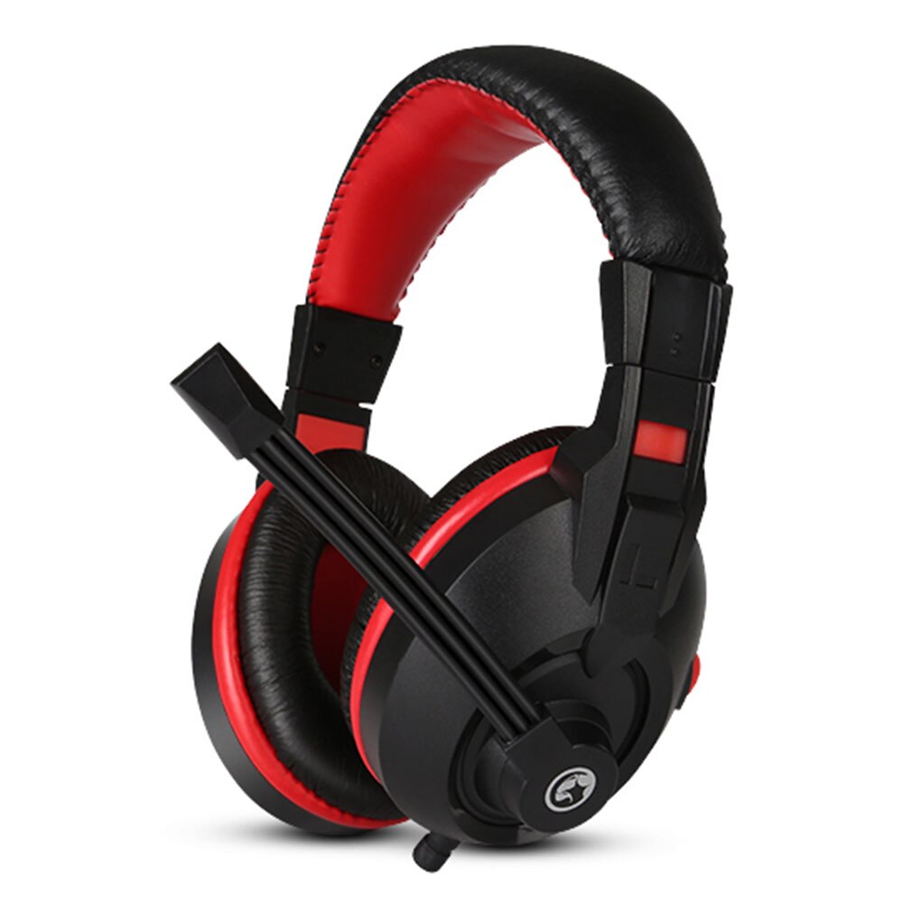 Casti cu microfon, Marvo, H8321, Gaming, Negru/Rosu - eMAG.ro