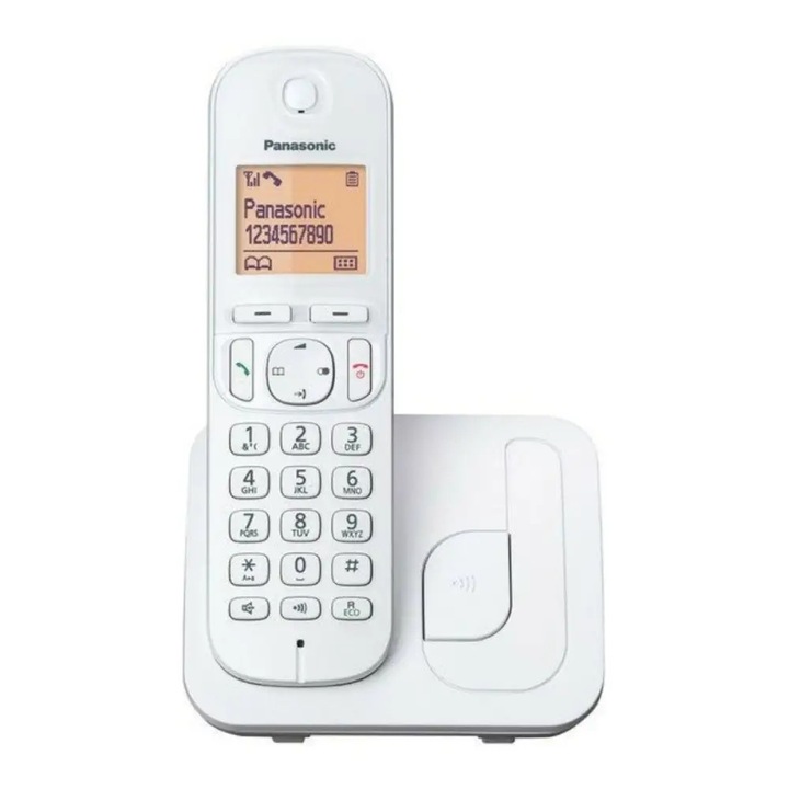 Telefon Fix fara fir Panasonic Wireless KX-TGC210SPW, Alb - eMAG.ro