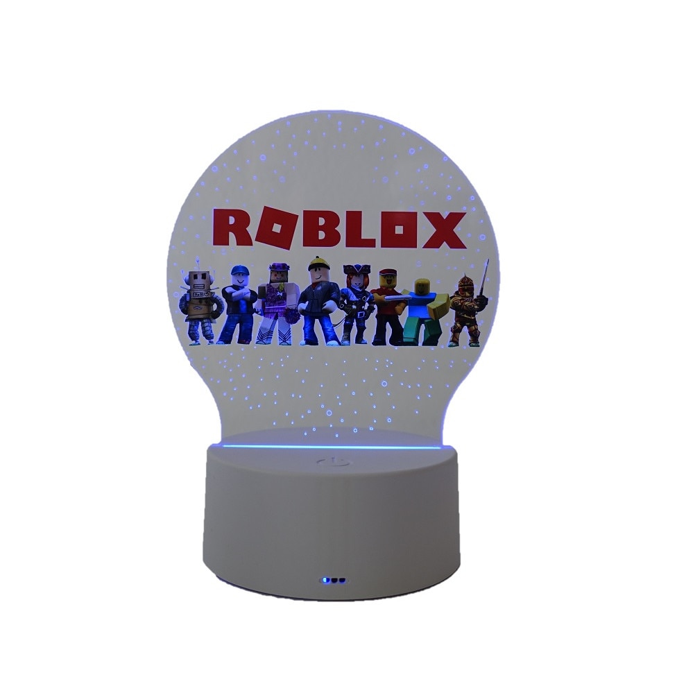 LED нощна лампа, Roblox, 7 цвята, USB захранване или 3 AA батерии - eMAG.bg