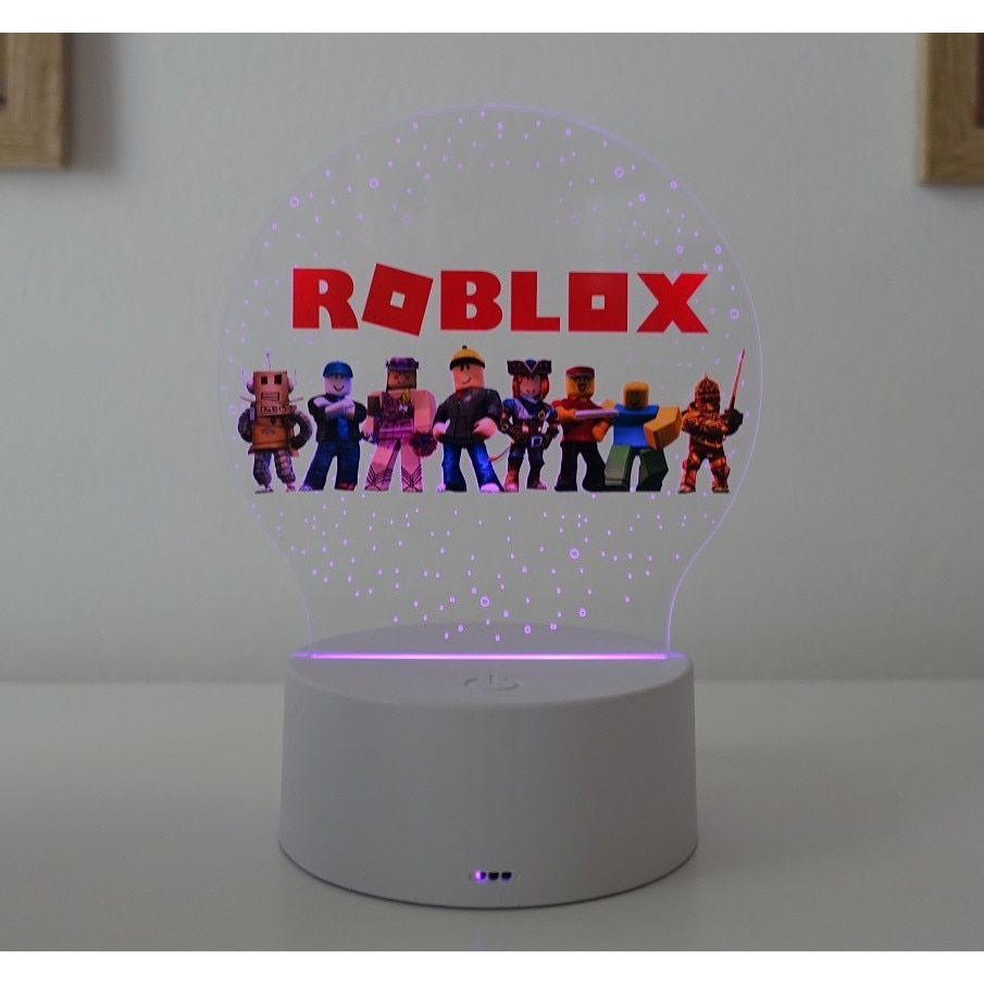 LED Night Light, Roblox, 16 szín, távirányítóval, USB tápegységgel vagy ...