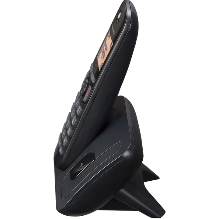 Telefon Fix fara fir Panasonic Wireless KX-TGC250SPB, Negru - eMAG.ro