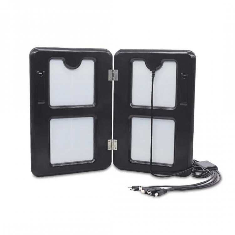 Panou solar portabil cu functie incarcare telefoane si intrare USB 12W ...