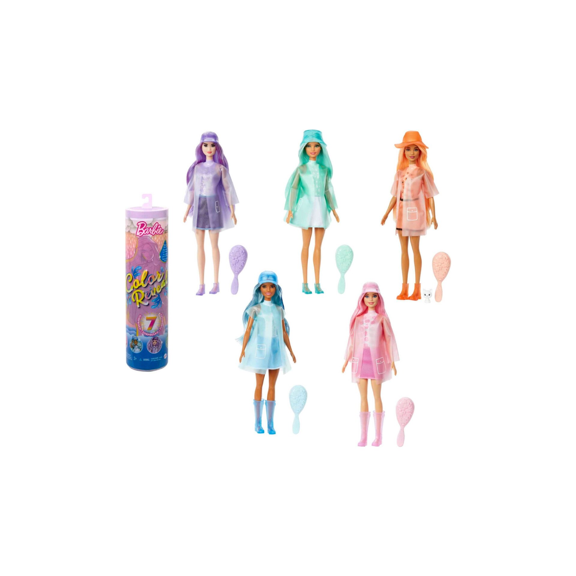 Кукла Barbie Color Reveal Rain Or Shine hdn71 - eMAG.bg