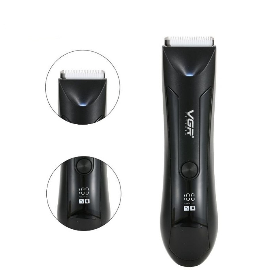 Set aparat de tuns barba, corp si inghinal VGR, afisaj LED, rezistent ...