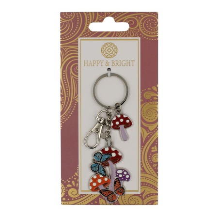 Breloc Happy & Bright ciupercute cu fluturasi - eMAG.ro