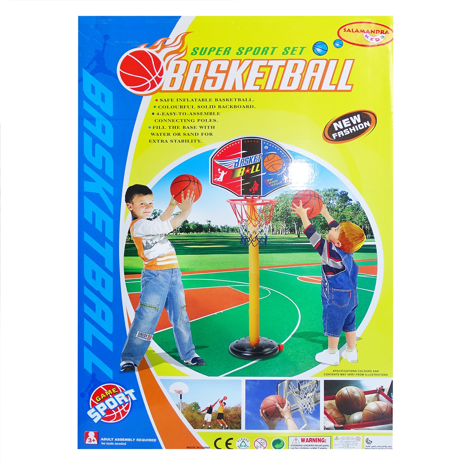 Set Baschet cu minge si pompa, 140 cm - eMAG.ro