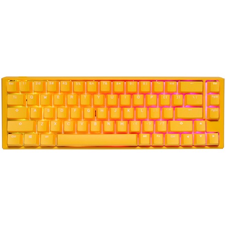 Tastatura gaming Ducky One 3 Yellow SF, iluminare RGB, switch-uri MX ...