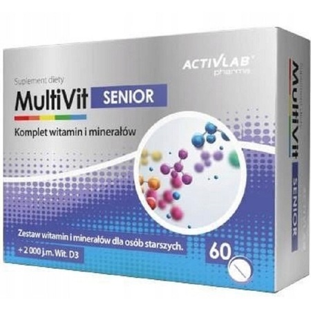 Étrend-kiegészítő, Activlab Pharma, MultiVit Senior, 60 tabletta - eMAG.hu