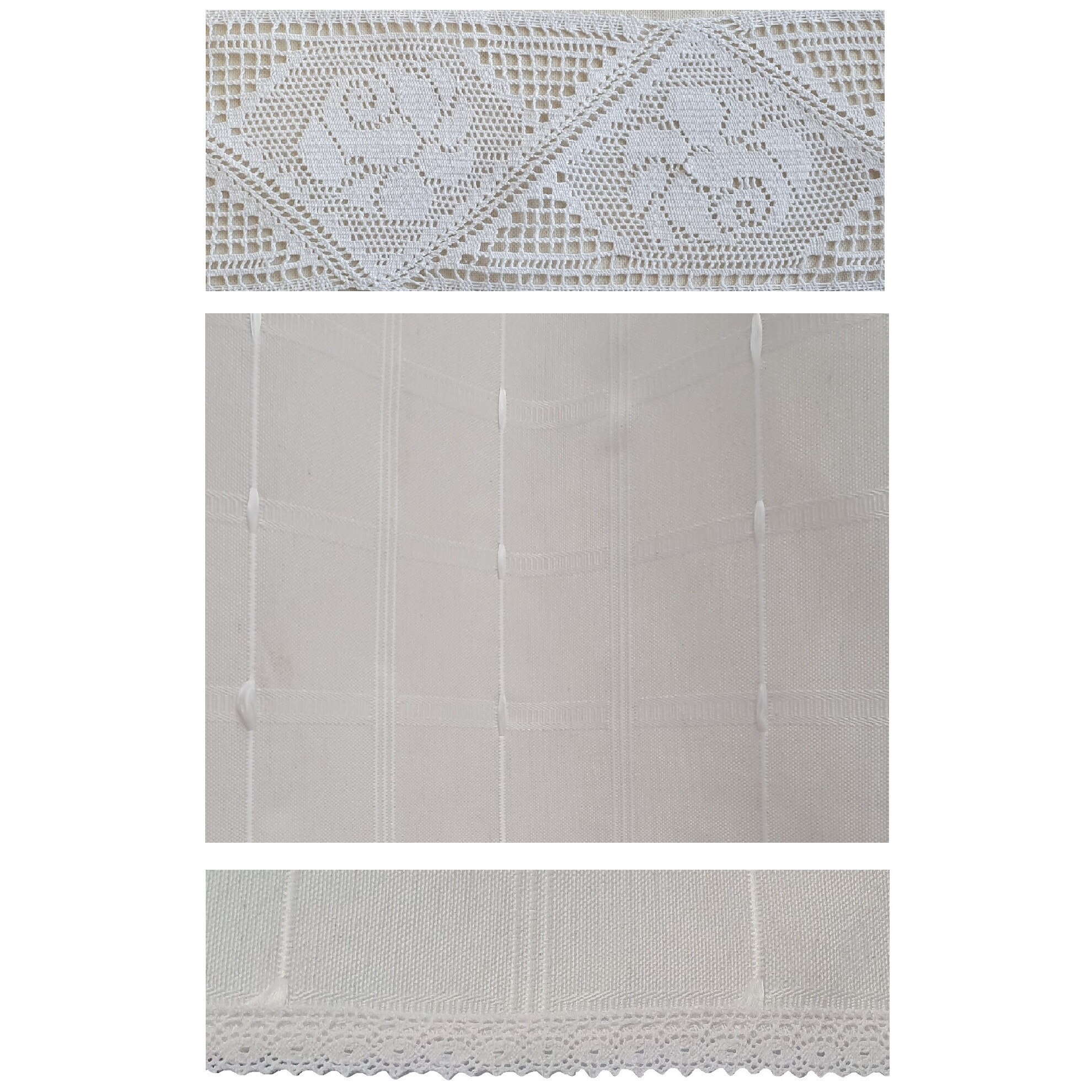 Perdea rustica Decorint confectionata cu bride PRB.04, Crem, 150 x 160 ...