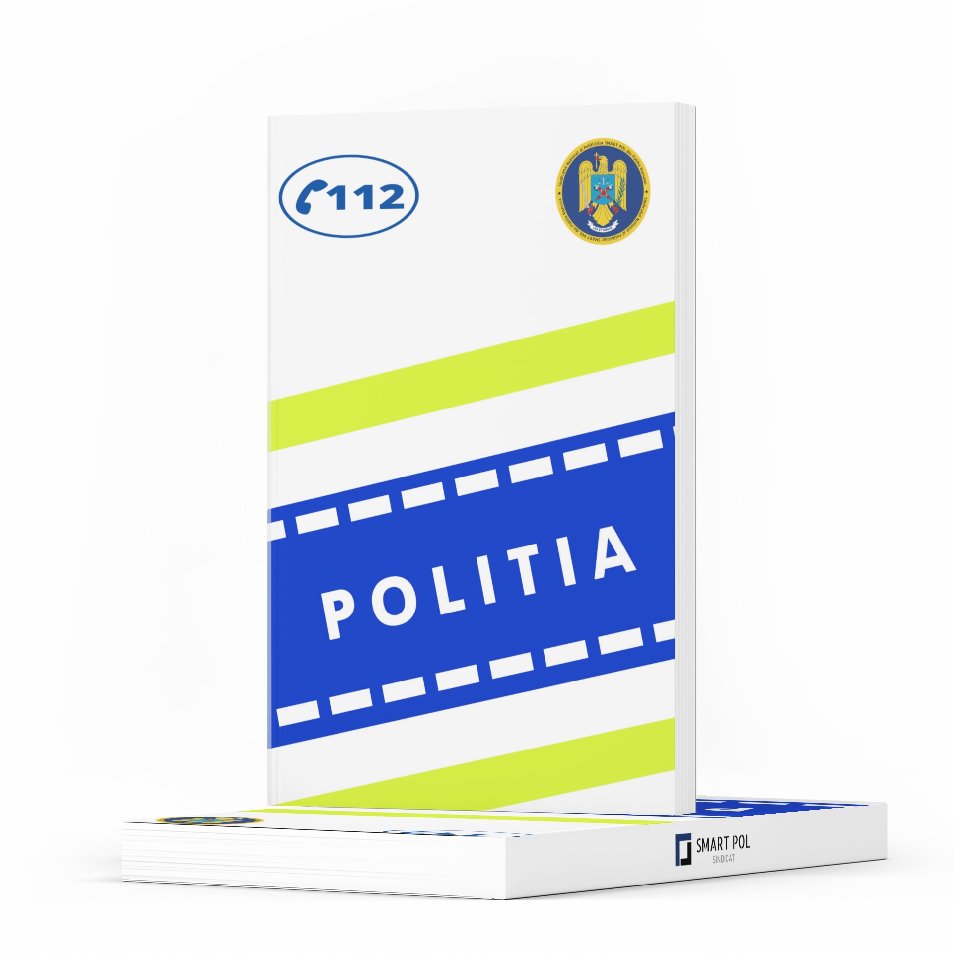Agenda Politia nedatata A5 hartie offset alb coperta alba, Smart Pol ...