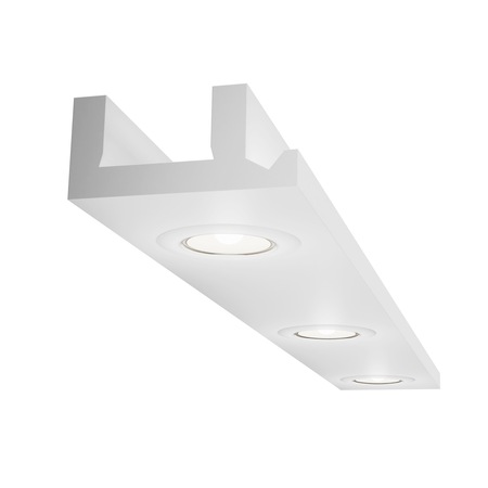 LED álmennyezet, Karnis, ELHARE, Halogén LH1B, Polisztirol, Fehér ...