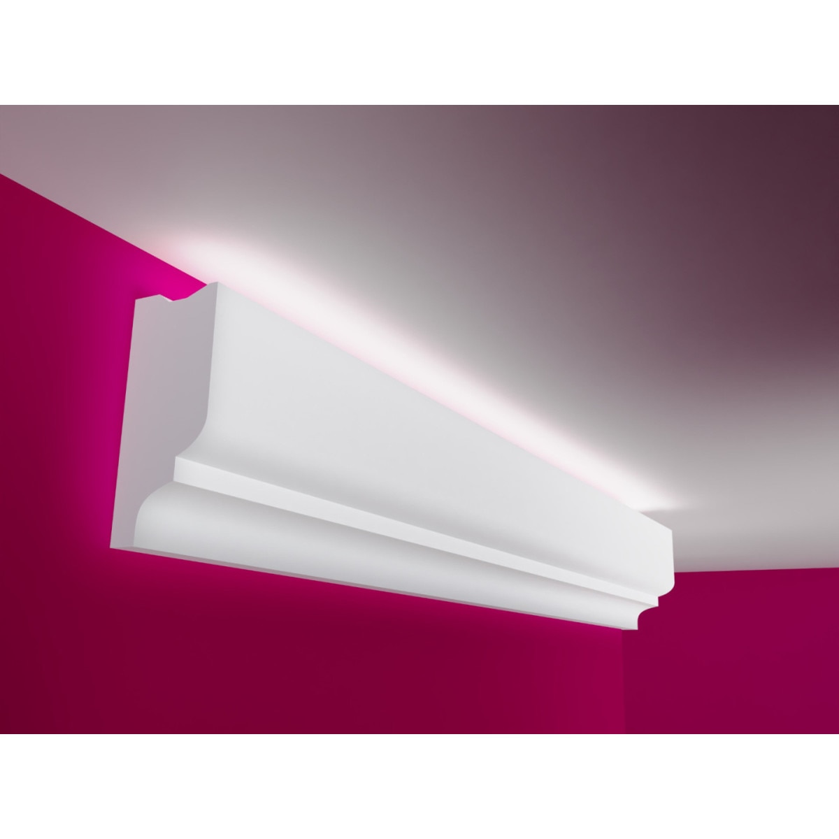 Karnis LED lámpákhoz Elhare LS36A, polisztirol, 50x90x2000mm, fehér ...