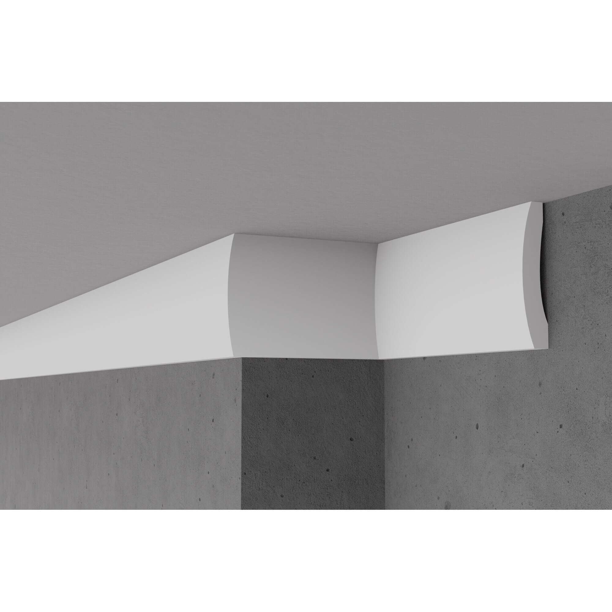 Profil decorativ tavan, Elhare, FLK4A/25x120x2000 mm, Alb - eMAG.ro