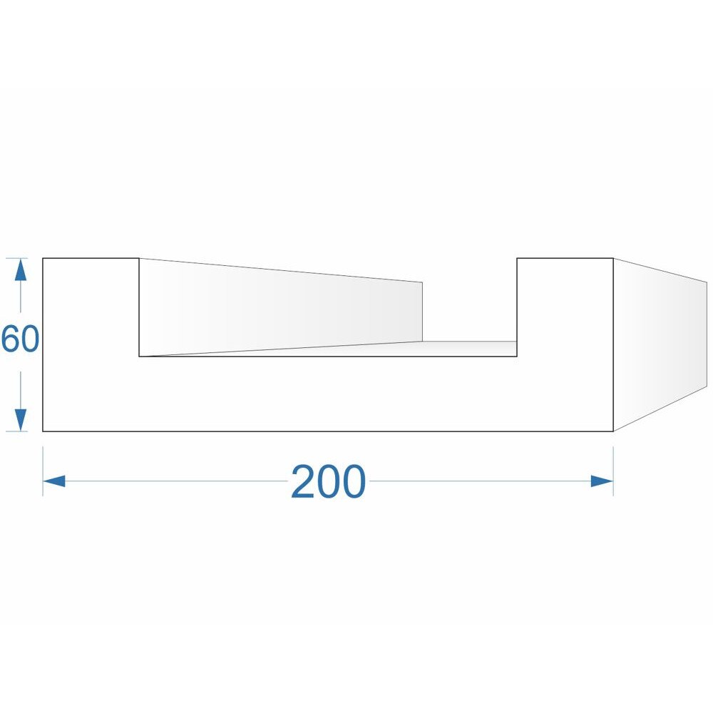 Tavan suspendat LED, ELHARE, Halogen LH12A, Polistiren, 60x200x2000mm ...