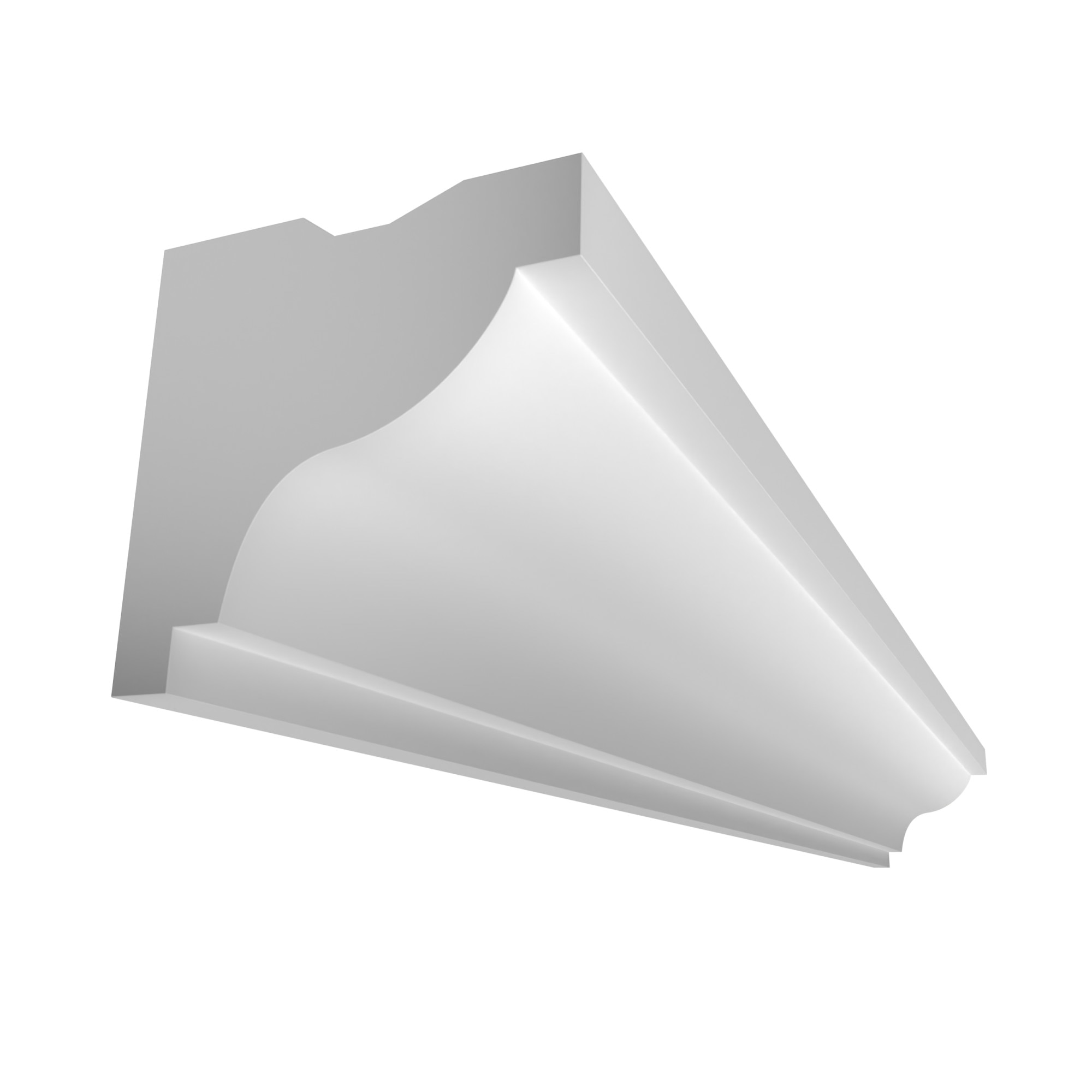 Karnis LED lámpákhoz Elhare LS17C, polisztirol, 100x80x2000mm, fehér ...