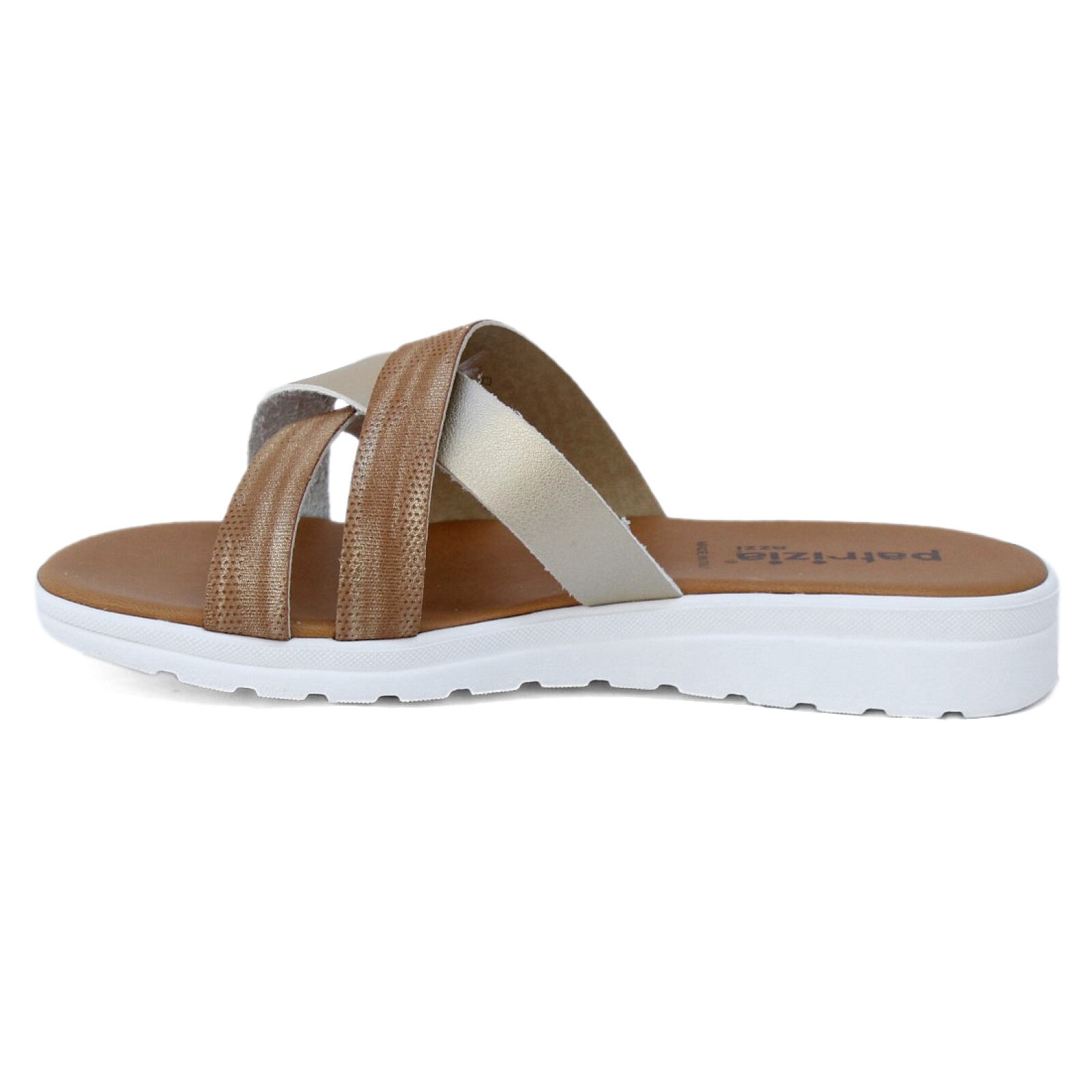 Patrizia női keresztpántos papucs P06-B réz-platina mix 07053 Méret 38 ...