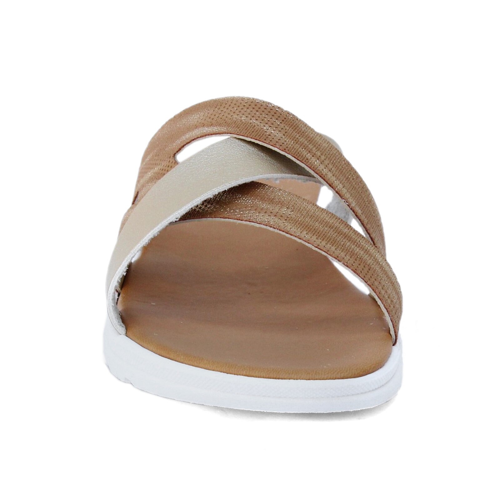 Patrizia női keresztpántos papucs P06-B réz-platina mix 07053 Méret 38 ...