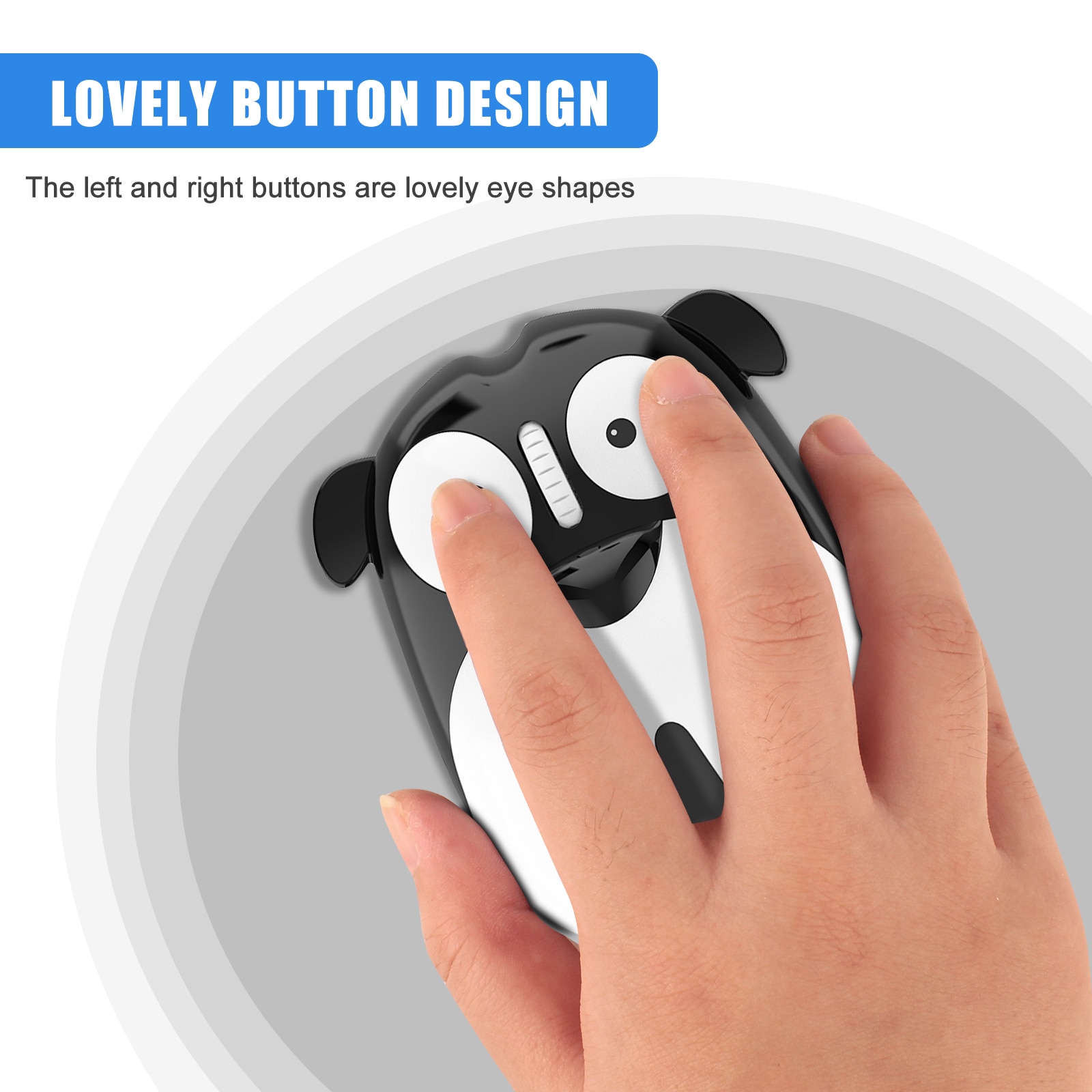 Mouse fara fir, Mouse, 2.4 GHz, USB, Alb/Negru - eMAG.ro